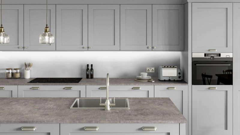 Elemental Concrete Square Edge Worktop | Kitchen Worktops Online