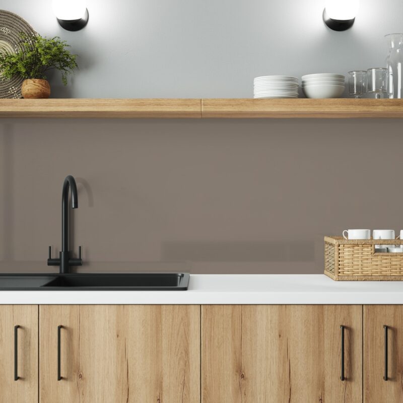 Terra Grey Alloy Splashback | Kitchen Worktops Online